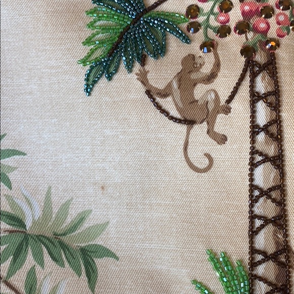 Isabella Fiore | Bags | Isabella Fiore Beaded Monkey Tote | Poshmark